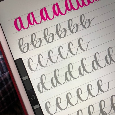 Back to Basics Procreate Workbook/digital Download/ipad Lettering - Etsy