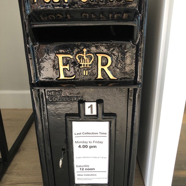 Elizabeth Regina Red ER Post Box - Etsy UK