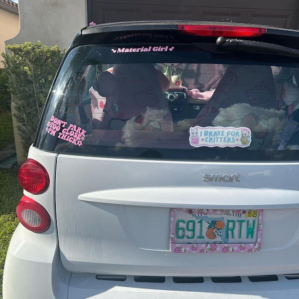 Don't Park Too Close Decal - Funny Car Decal, Car Window Decal Sticker ...