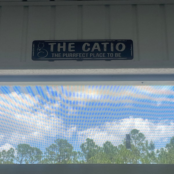 Catio Sign the Catio the Purrfect Place to Be Cute Catio Sign Vintage ...