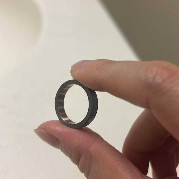 Claro Walnut Bentwood Ring, Wooden Ring - Etsy