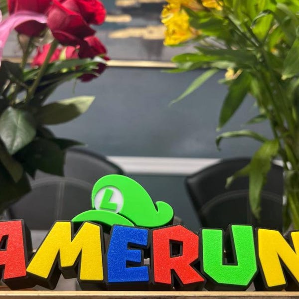 Custom Mario Name Sign Plate for Nursery Kids Room Game Room Mario ...