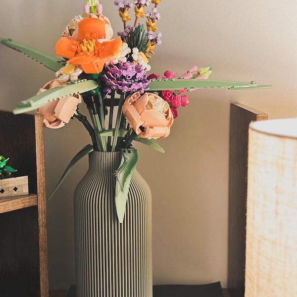 LARGE off White Vase bottle Sleek Design Original and Striking Decor ...