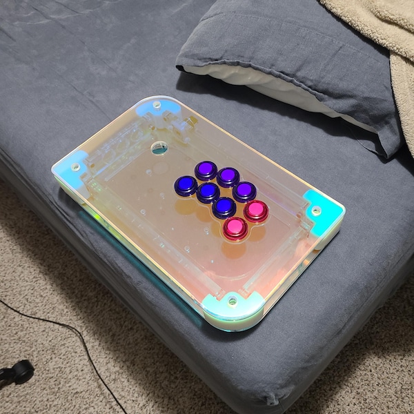 Caster Ver.1 Acrylic & Resin Fightstick DIY Enclosure W/ Clear Layers ...