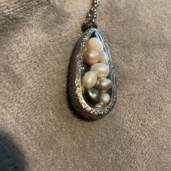 Disney Pearl Cage Terrarium Jewelry Necklace for Pick a Pearl at Epcot ...