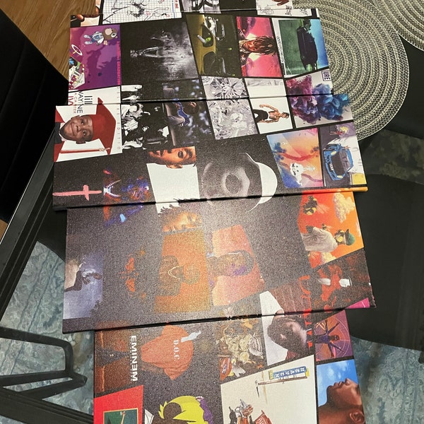 Rap Album Cover Collage Hip Hop Music Canvas Poster Wall Art Rapper ...