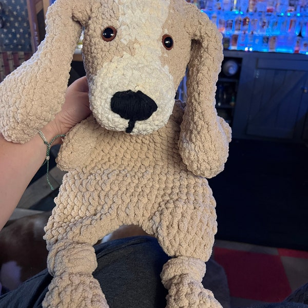 Hunley Hound + Teacup Pup Pattern | Knotted Dog Lovey - Etsy