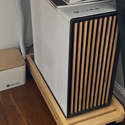 Vintage Aqua Gaming PC Case Stand for Desktop Computer Tower, Geek ...