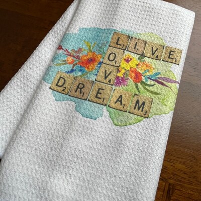 Live Love Dream Scrabble Clipart, Instant Download, Sublimation ...