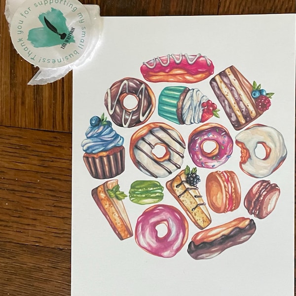 Cookies Postcard | 1 Postcard | Thick Cardstock | for Sending a ...