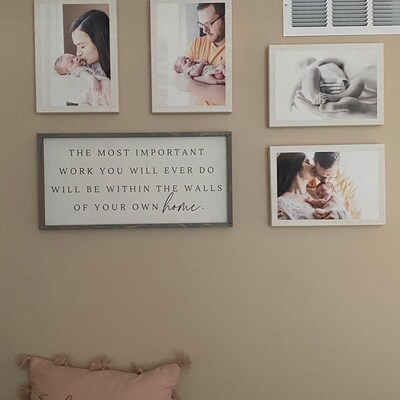 The Most Important Work Sign Inspirational Quote Sign Make Today ...