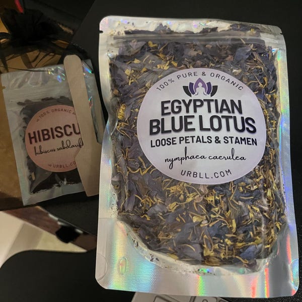 Triple Lotus Pre-ground Blend Egyptian Blue Lotus Sacred White Lotus ...