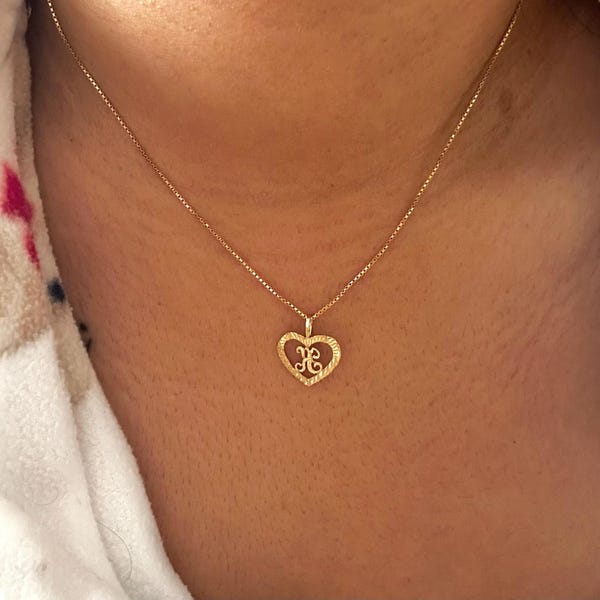 14K Gold Cursive Letter "b" Initial Pendant With Diamond – Diamond Initial Necklace – Beautiful ...