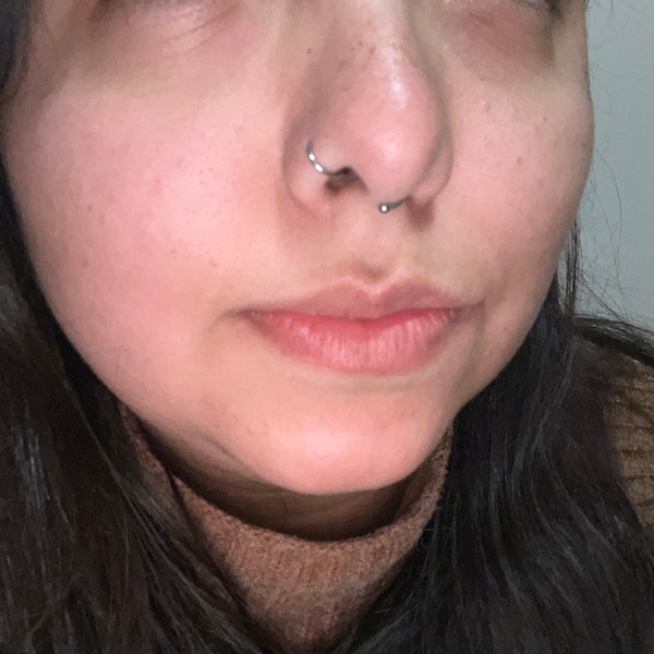 18g Septum Ring, REAL Very Tiny, Septum, Tragus, , 6mm Circular ...