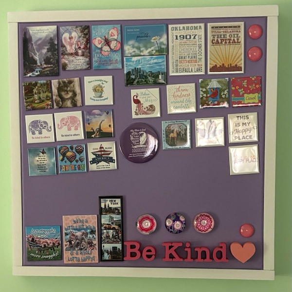 Extra Large Family Magnet Board, Personalized Magnetic Bulletin Board ...