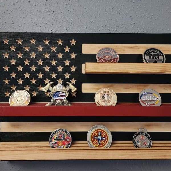 100 Coins Army Soldier's Creed Motto US Flag Challenge Coin Holder ...