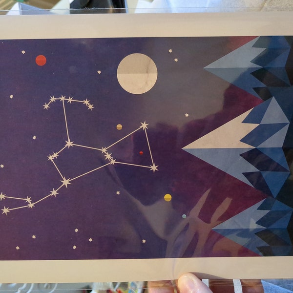 Ursa Major, Astronomy Print, Astronomy Gifts, Bear Constellation, Star ...