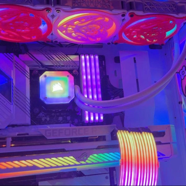 120mm PC Fan Cover Sailor Moon Heart Brooch Guard Computer Case Custom ...