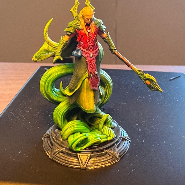 High Elf Captain Miniature Half-elf Fighter Mini Dnd Dungeons and ...