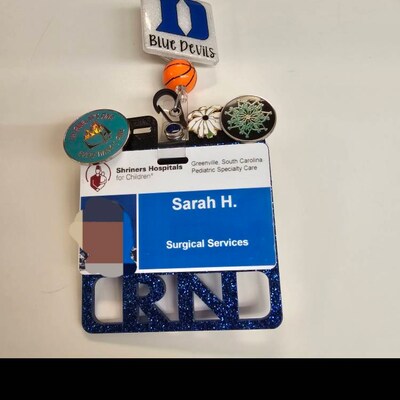 Custom Badge Buddy, Badge Buddy Nurse, RN Badge Buddy, Healthcare ...