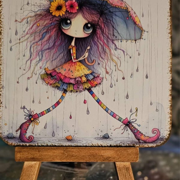 Boho Floral Wood Sign: Let Kindness Bloom Mini Art (4x4) - Etsy