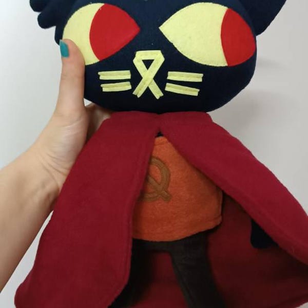 Klampon Plushie, Blue Crocodile Plush, Handmade Stuffed Animal, 10.6in ...