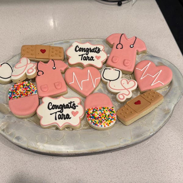 Nurse Iced Cookies, Nurse Cookies, Doctor Cookies, Thank You Cookies ...