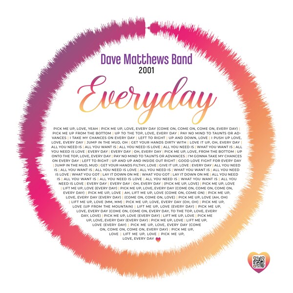 Custom Sound Wave With Lyrics, Printable Digital File, Soundwave Art ...