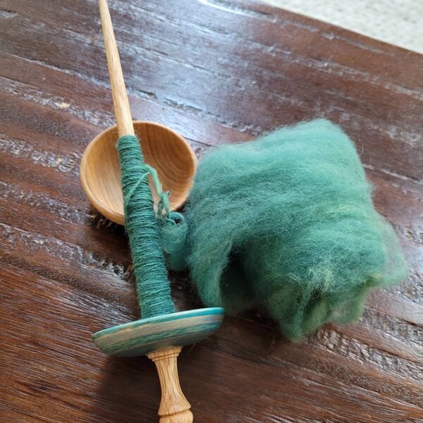 Wrist Distaff, Dyed Ambrosia Maple & Leather, Adjustable to Fit, Yarn ...