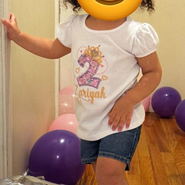 Princess Birthday Shirt, 3rd Birthday Princess Party Top, Girl ...