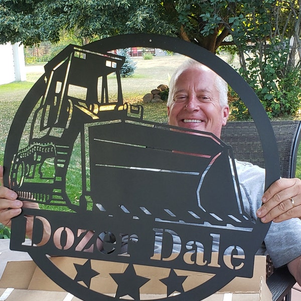 Construction Collection: Bulldozer, Dozer, Diesel, Metal Sign, Art ...