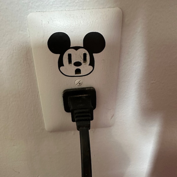 Mouse Outlet Decals (qty 6) | Removable Vinyl | Mickey Mouse | Mickey ...