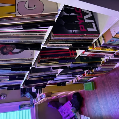 Technics Headshell Logo White on Black Slipmat Vinyl Record LP 12-inch ...