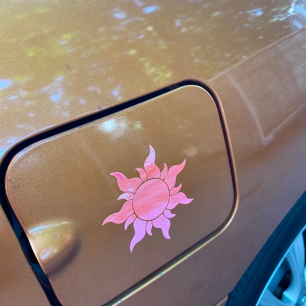 Holographic Rapunzel Sun Disney Decal | Car Decal | Princess Decal ...