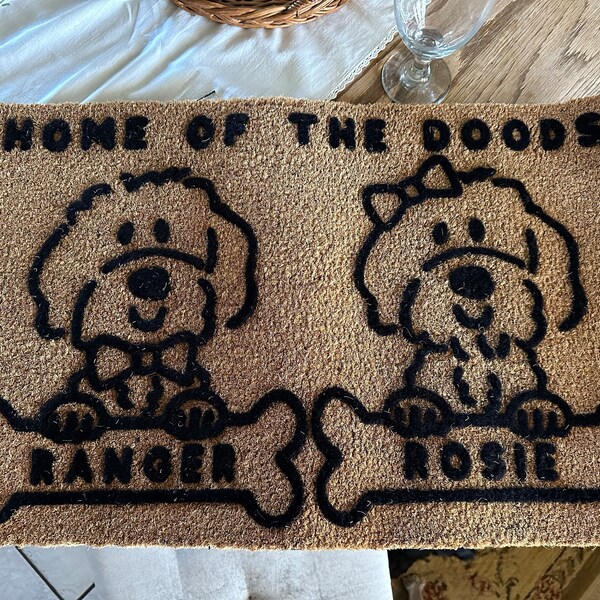 Custom Doodle Mat, Doodle Doormat, Goldendoodle Doormat, Labradoodle ...