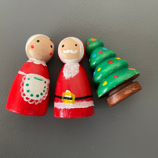 Christmas Peg Doll Decorations - Etsy