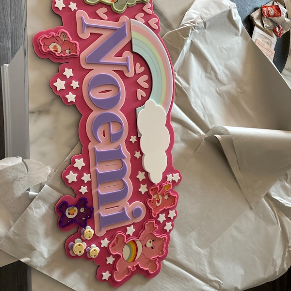 Seashell Plaque | Sea Shell Acrylic Name | Boho Girls Room | Mermaid ...