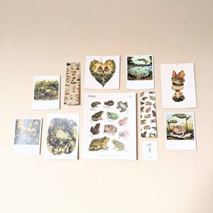 FROG ART PRINT 8x10 Vintage Poster Frog Decor Cottagecore Room Decor ...