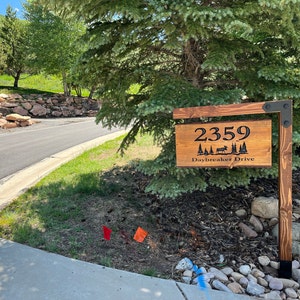 Rustic Live Edge Home Address Sign Wooden Carved Address - Etsy