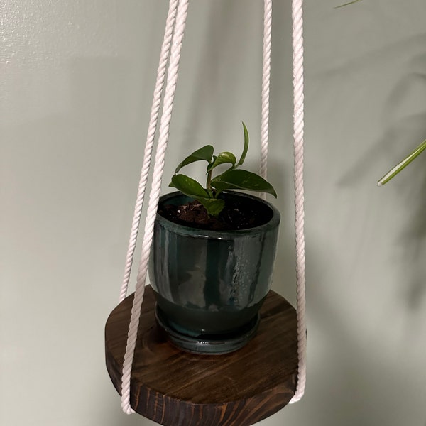 Maui (MEDIUM 5.0") Handmade Ceramic Pot With Attached Saucer, W ...