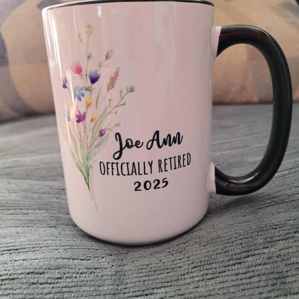 Happy Retirement Mug Personalized, Retirement Gift for Women ...
