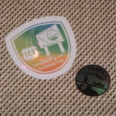 Minimalism in Forks Sticker Set, Travel Inspired Stickers, Book Lovers ...