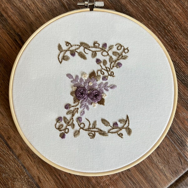 PDF Pattern+ Video Tutorial/alphabet-ivy-hand Embroidery Pattern ...