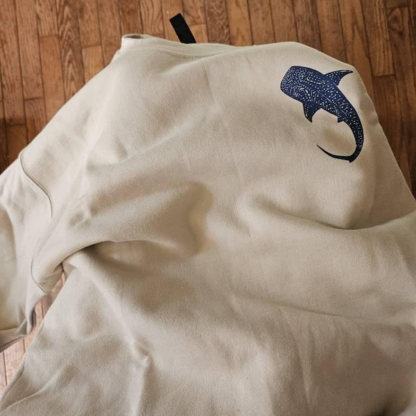 Christian Whale Shark Sweatshirt, Bible Verse Sweatshirt, Ocean Faith ...