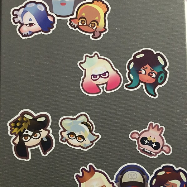 Splatoon Inspired Fan-art Badge Stickers HOLOGRAPHIC idols, Shops - Etsy