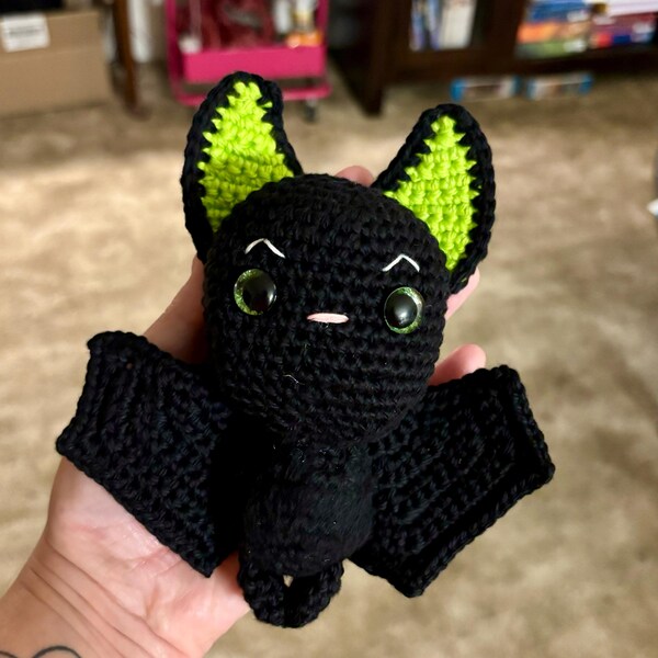 Crochet Bat Pattern, Amigurumi Baby Bat Pattern, Halloween Crochet ...