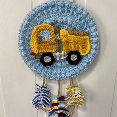 Construction Worksite Applique Pack Crochet Pattern Only Dump Truck ...