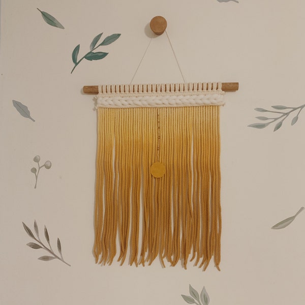 Luma Sky Macrame Wall Hanging: Dip Dye Fiber Art Tapestry - Etsy