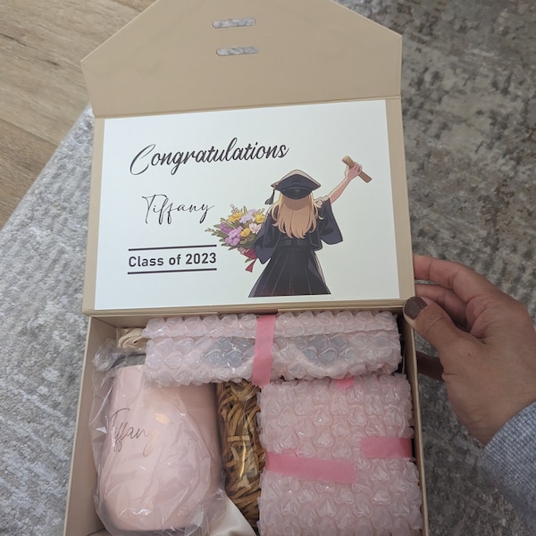 Personalized Graduation Gift Box, Class of 2024 Gift Box, Daughter Grad ...