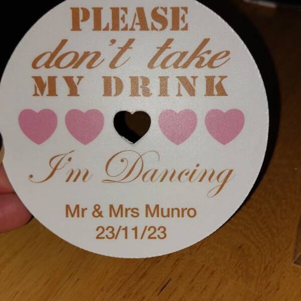 Personalised Table Confetti, Any Colour, Any Names, Wording on Front ...